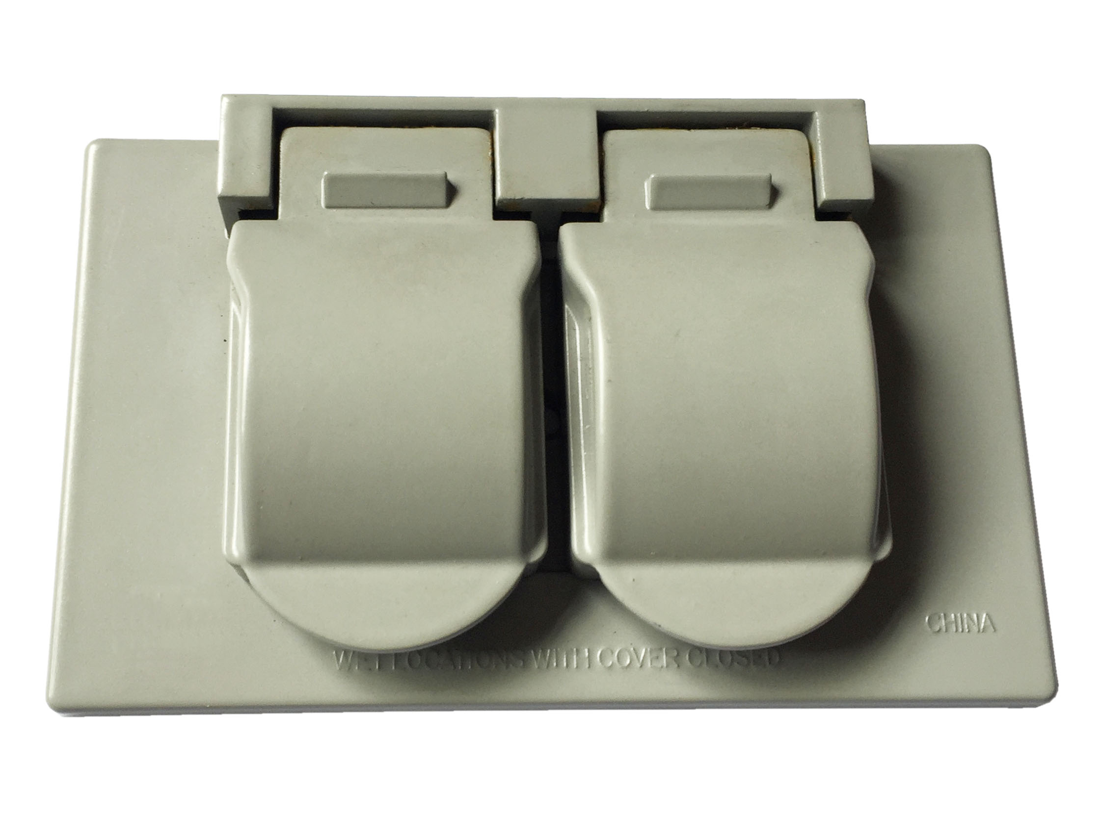 Single Gang, Weatherproof, Duplex Horizontal Cover - Buy Duplex Cover ...