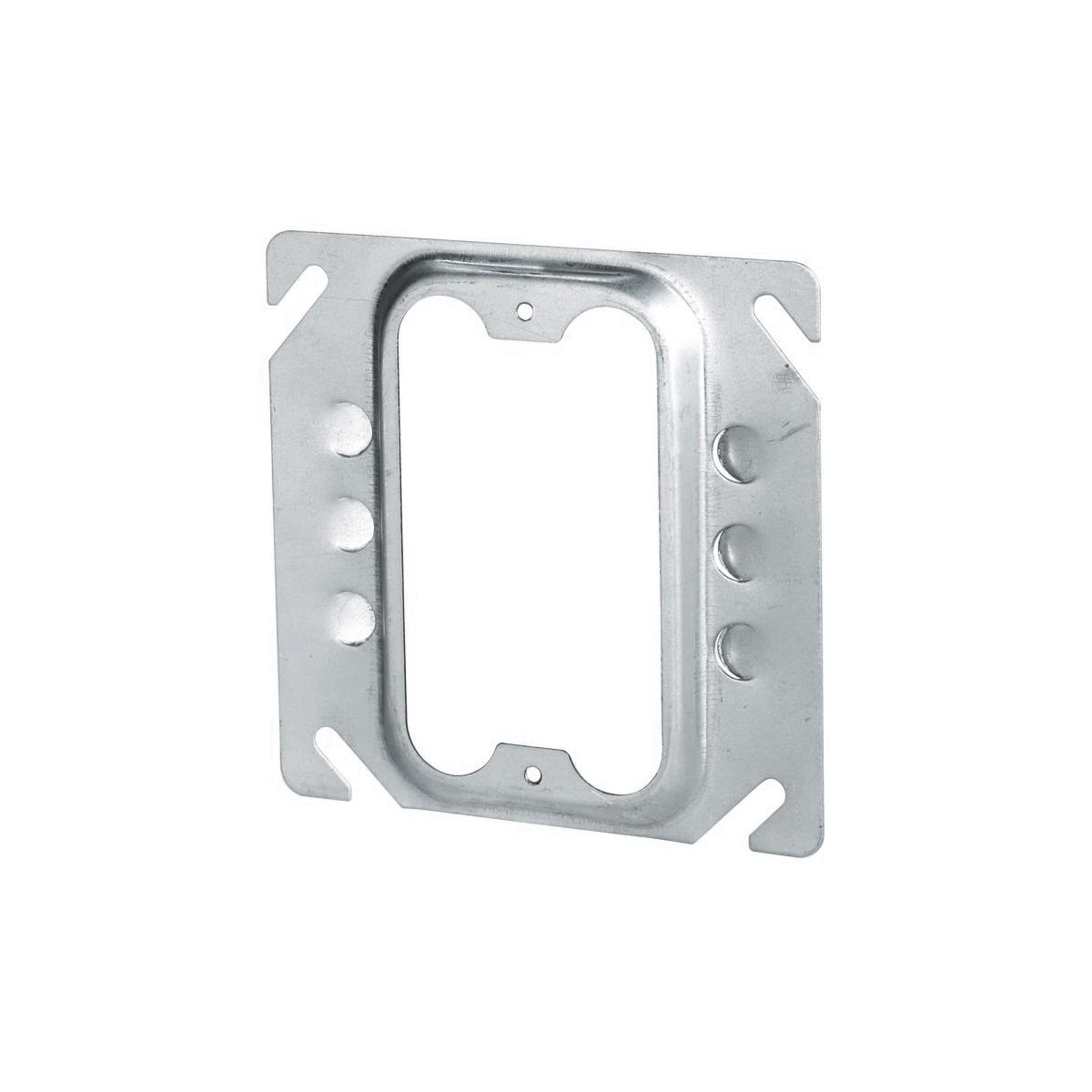 Square Single Gang Device Rings Raised 1/4 - Buy 4" Pancake Steel Box ...